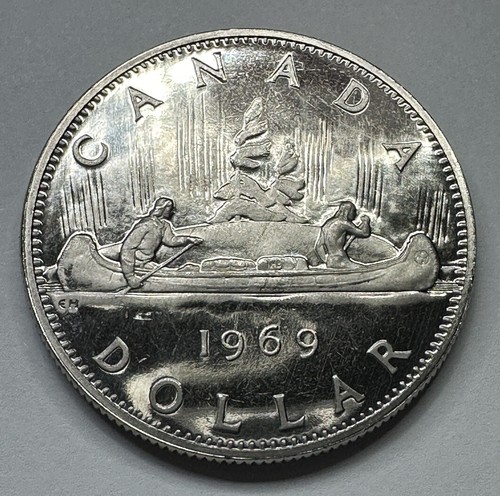 1969 Canadian Nickel Dollar Proof Like Coin Uncirculated Directly from ...