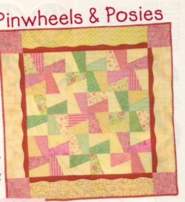 Pinwheels & Posies Quilt Pattern PiecedApplique SG | eBay