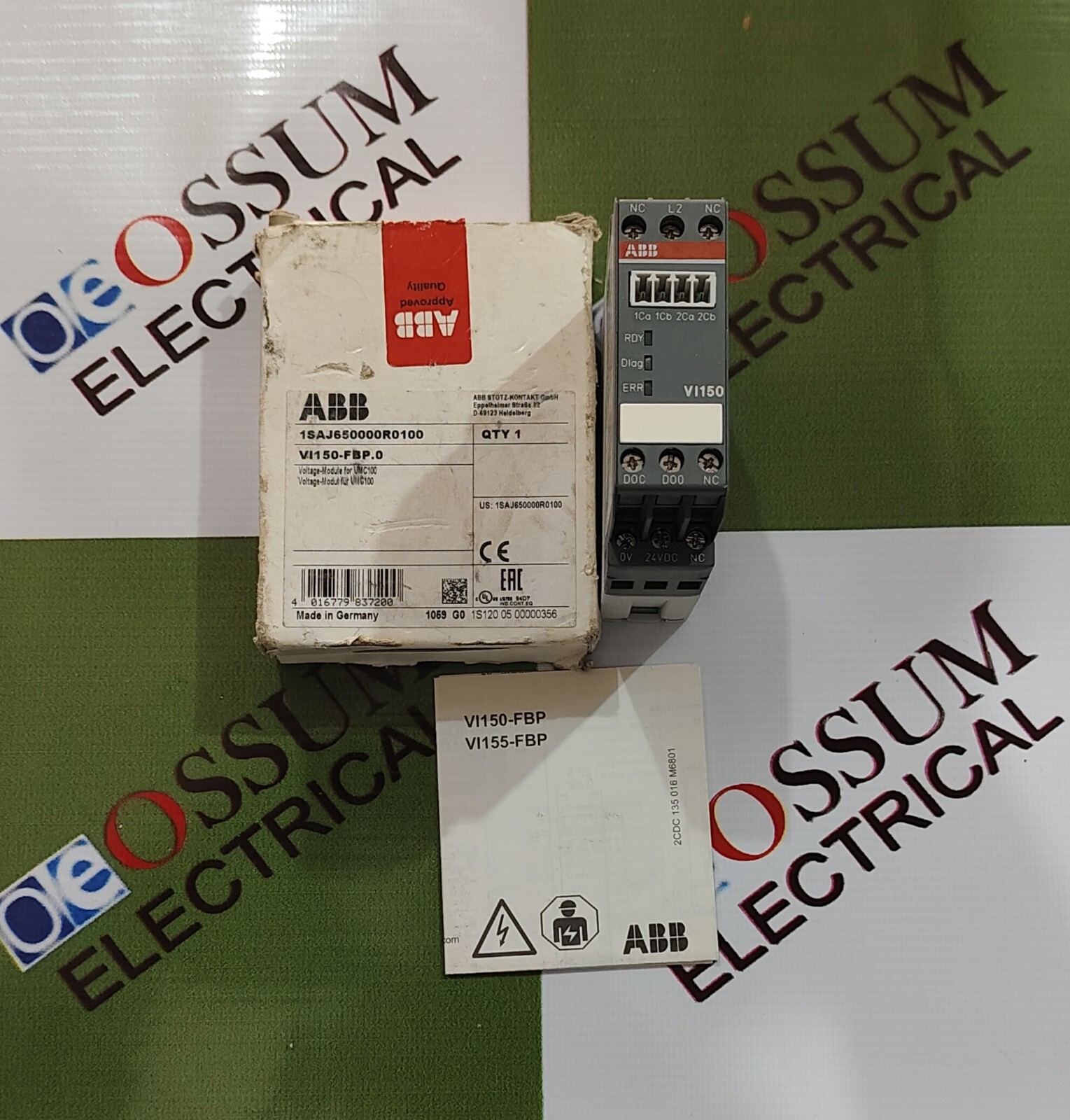 ABB VI150-FBP.0 1SAJ65000R0100 VOLTAGE MODULE FOR UMC100 FREE FAST ...