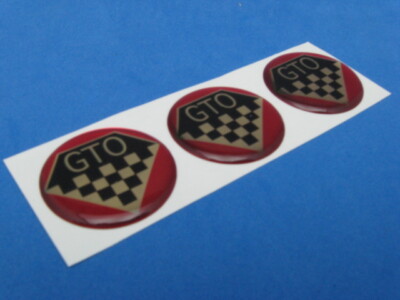 GTO DOMED DECAL EMBLEM STICKER SET OF THREE A-#085 | eBay