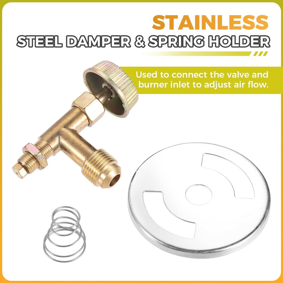 BBQ Camping Propane Gas Inlet Range Cooking Casting Stove Needle ...