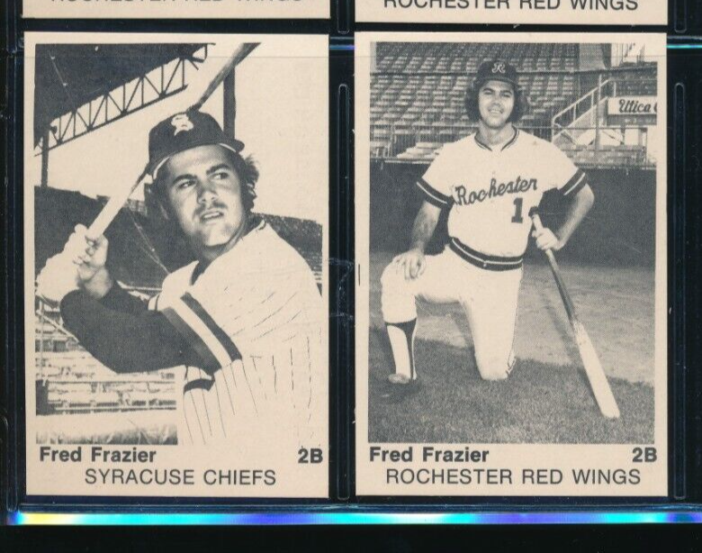 Lot (2) 1975 TCMA Fred Frazier Chiefs Red Wings #20 #15 Player Lot ...