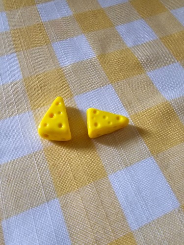 Clay Pocket and Desk Pals Set of Cheese Triangles Handmade | eBay
