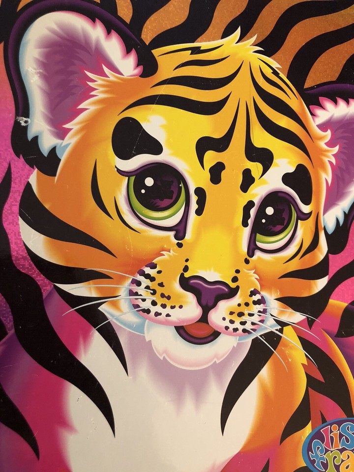 Lisa Frank Forrest Tiger Folder 3 Ring 2 Pocket Unpunched 2002 | eBay