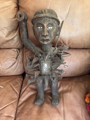 Kongo tribal art is renowned for its powerful power figures (minkisi ...