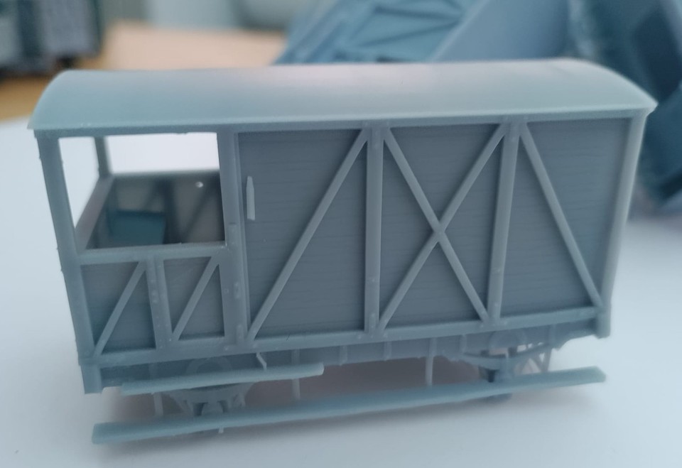 Wobbly failed NDR GWR MR brake vans 4mm OO EM layout scenics please ...