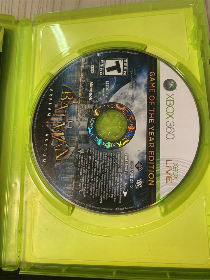 Batman: Arkham Asylum -- Game of the Year Edition (Microsoft Xbox 360 ...