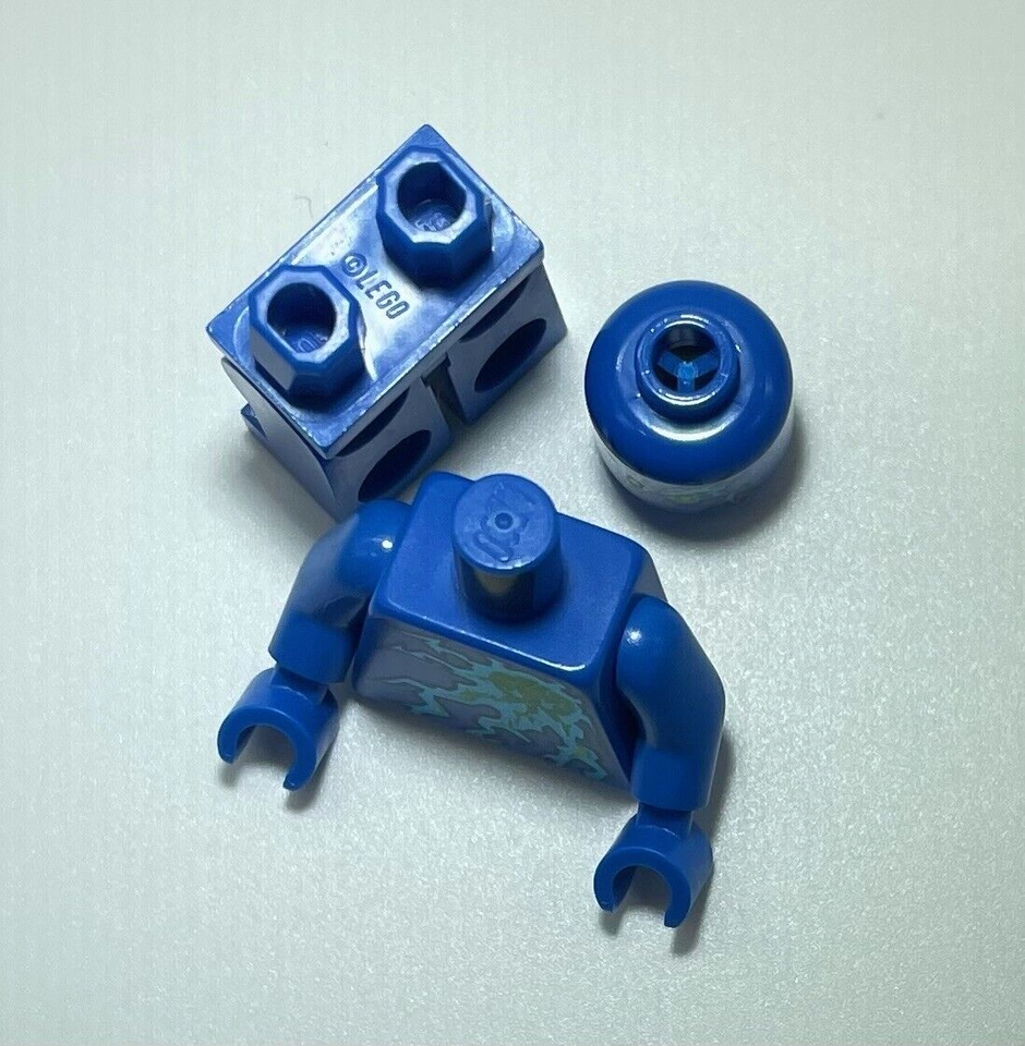 Lego Ninjago NRG Jay Minifigure Unprinted Headgear Blue Lightning Ninja ...
