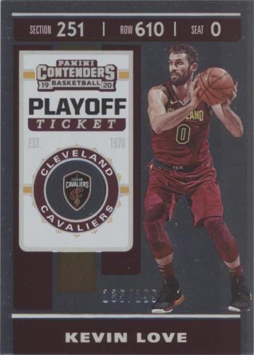 2019-20 Panini Contenders - Kevin Love #60 Playoff Ticket /199 for sale ...