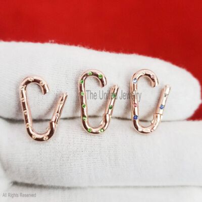 9k Gold Multi Gemstone Enhancer, 9k Gold Multi Gemstone Charms Holder ...