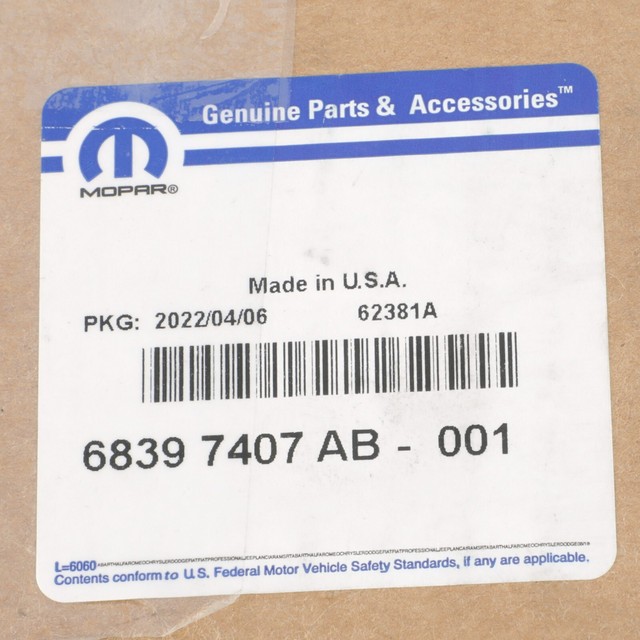 Mopar 68397407AB Fuel Storage - Fuel Filler Door for sale online | eBay