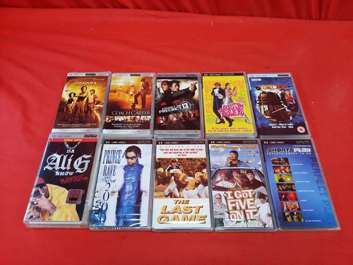 Lot Of 10 UMD Movies For PSP Da Ali G Show Prince Rave Last Game Very ...