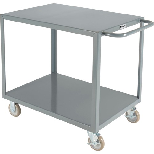 Global Industrial Steel Utility Cart w/ 2 Shelves 1200 lb. Capacity 36 ...