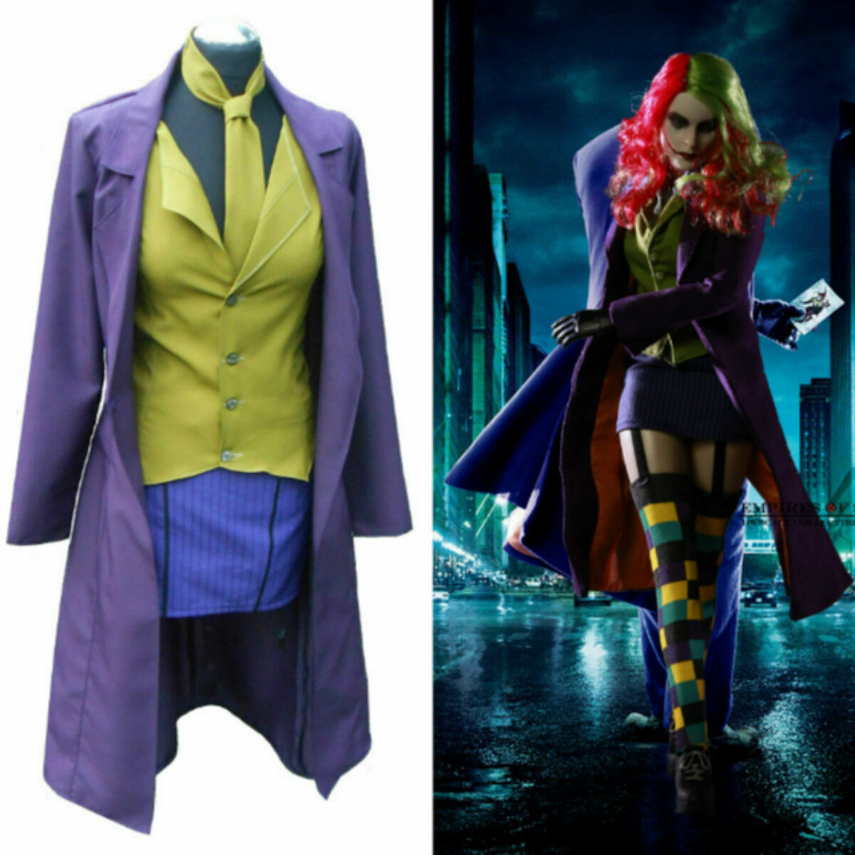 Female Joker Cosplay Costume