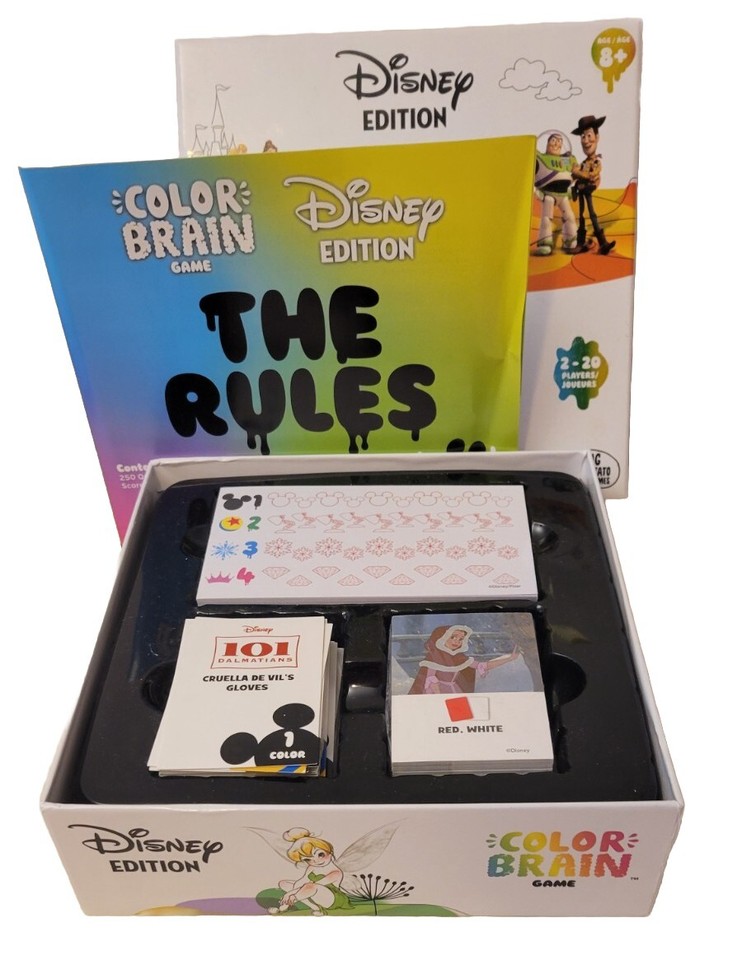 Cardinal Disney Edition Color Brain Board Game Complete | eBay