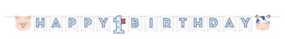 Creative Converting Farmhouse 1st Birthday Boy Banner, 1 ct | eBay