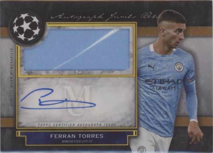 2020-21 Topps Museum Collection UCL - Autograph Jumbo Relics Ferran ...
