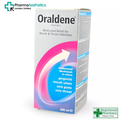 Oraldene Original Antibacterial Mouthwash for Mouth & Throat Infections ...