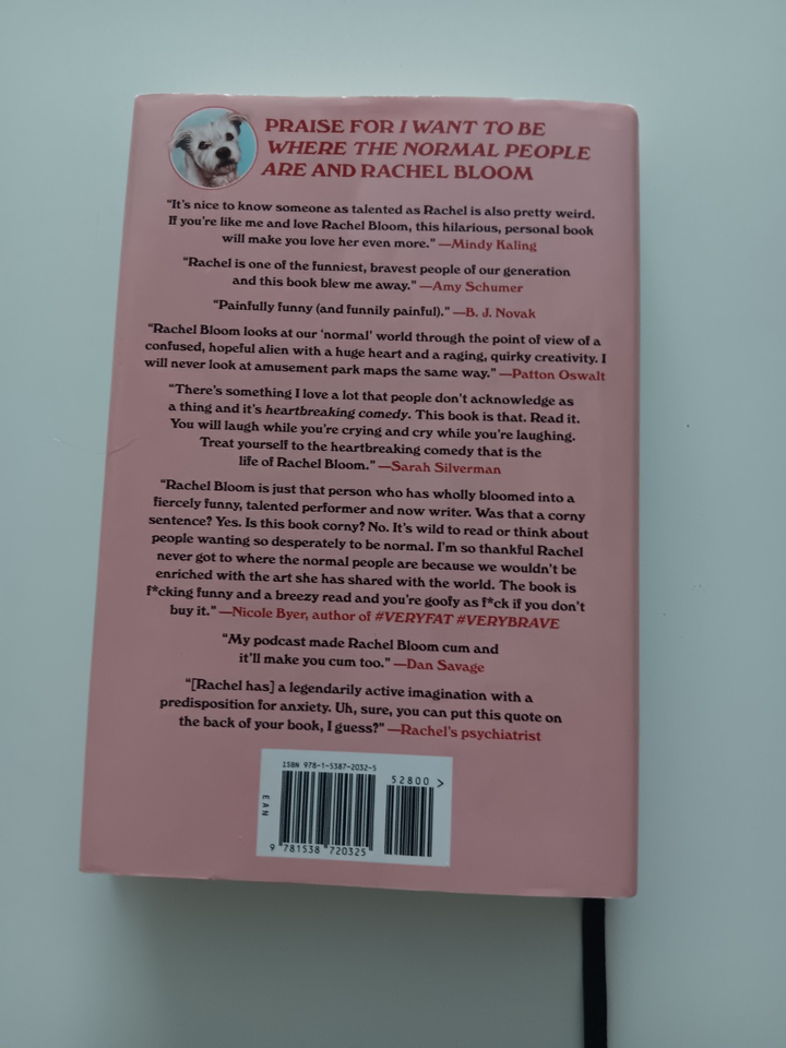 Rachel Bloom, *Signed* I Want To Be Where The Normal People Are (1st ...