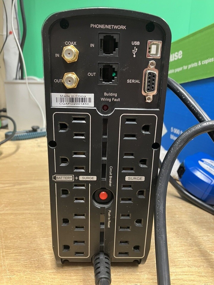 CyberPower 1000PFCLCD 1000VA / 600W Sine Wave AVR UPS 10 Outlets ...