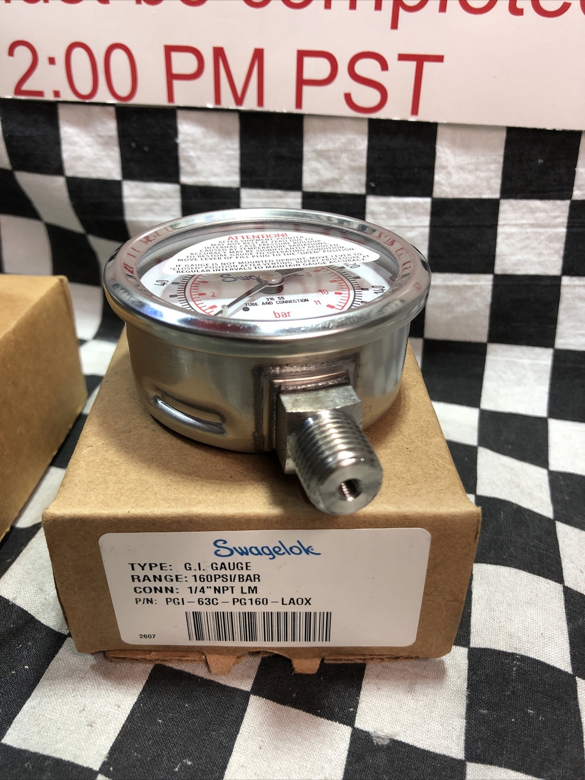 SWAGELOK GAUGE 15 PSI & 160 PSI, PGI-63C-PG160-LAOX & PGI-63C-PG15-LAQX ...