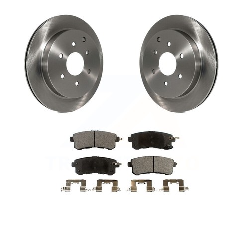 Rear Ceramic Brake Pads & Rotors for Infiniti Nissan Armada QX56 QX80 ...