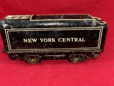 MARX 0/027 Gauge 2 Axle New York Central Tin Engine Tender NYC | eBay