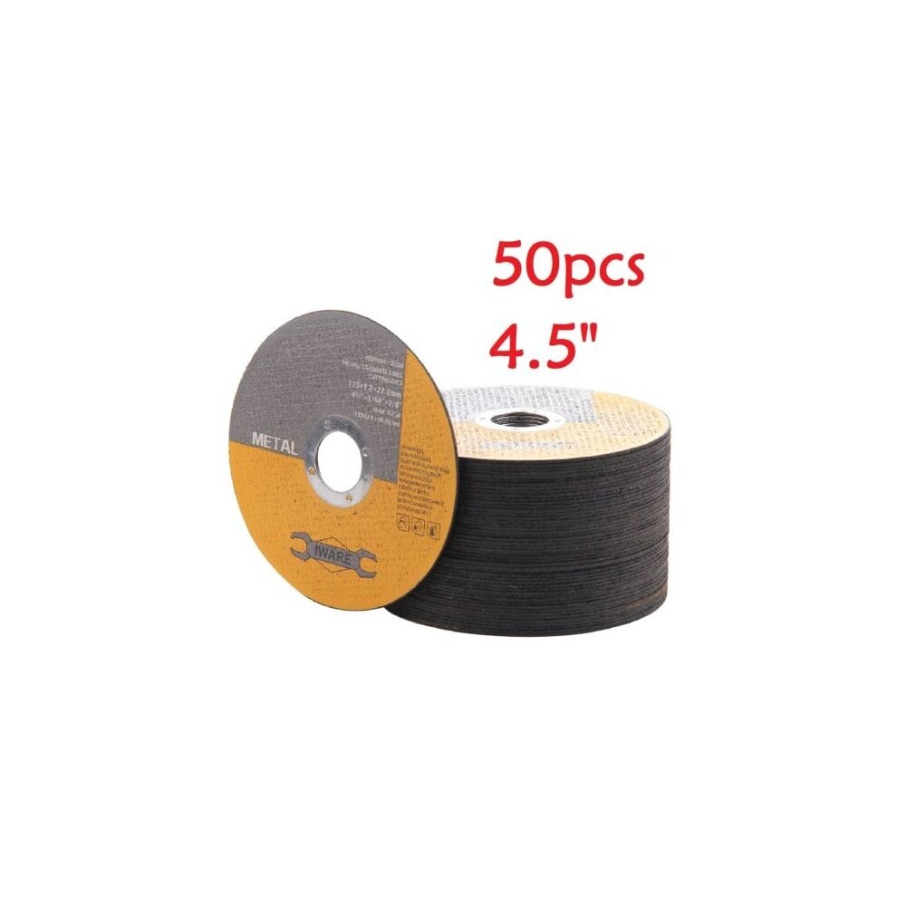 50 X METAL CUTTING DISKS SLITTING DISCS 115MM 4.5 INCH x 1.2mm x 22.2mm ...