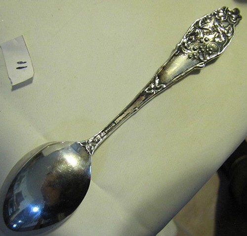 Watson Sterling Silver Spoon with Grape Cluster 5 1/2" Fruit Pattern 20 ...