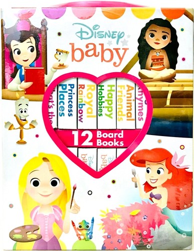 Book Block Disney Baby Princesses 12 Board Books Early Learning ...