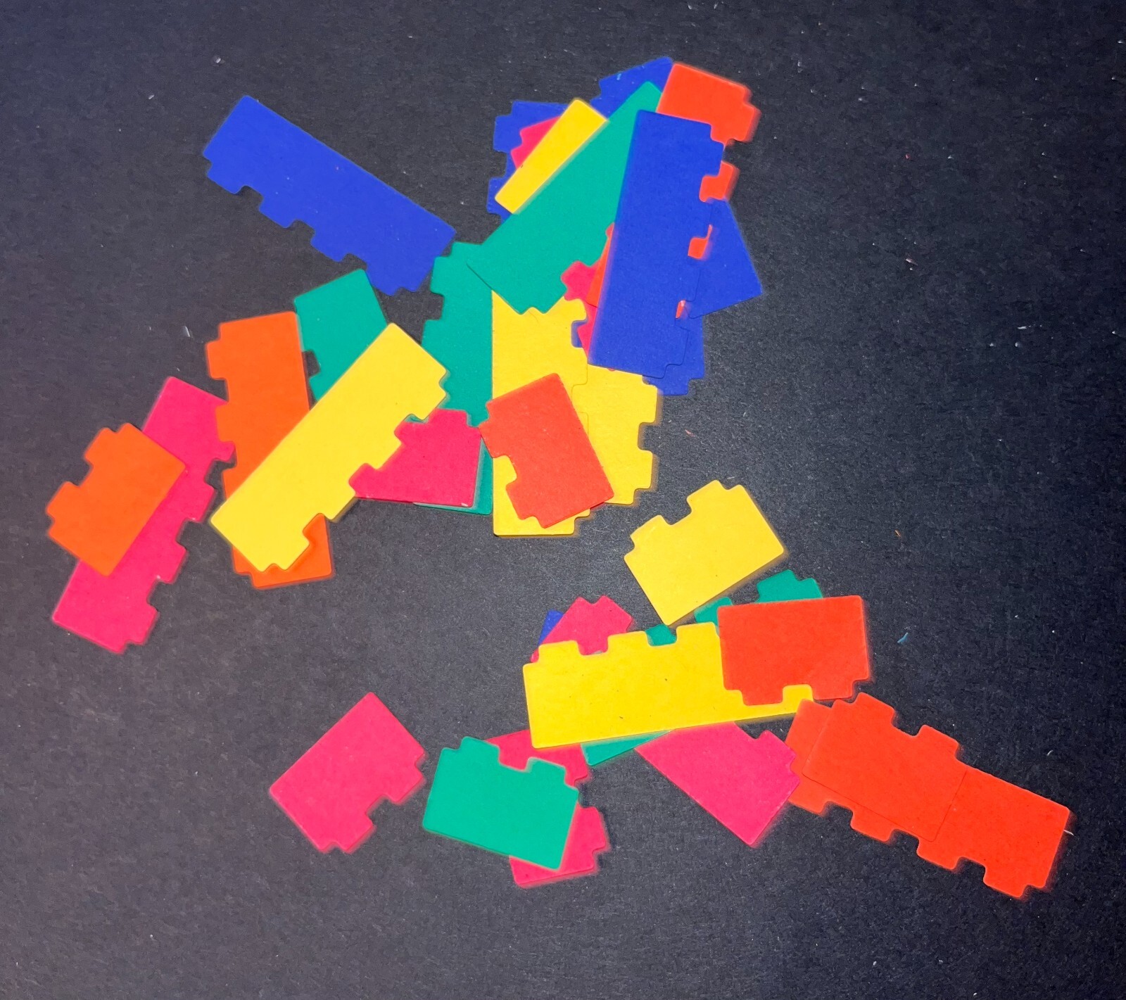 20 MINI LEGO BLOCKS cardstock paper die cut embellishments | eBay