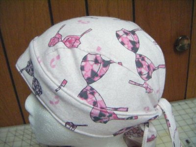 Do Rag Breast Cancer Hat Pink Ribbon/Bra's Scroll Print /Skull Cap | eBay