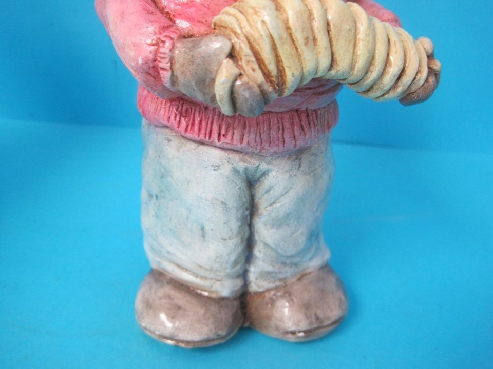 SET OF 4 CAROL RARDON CHALKWARE HOLIDAY CAROLING 1970'S GROTESQUE ...