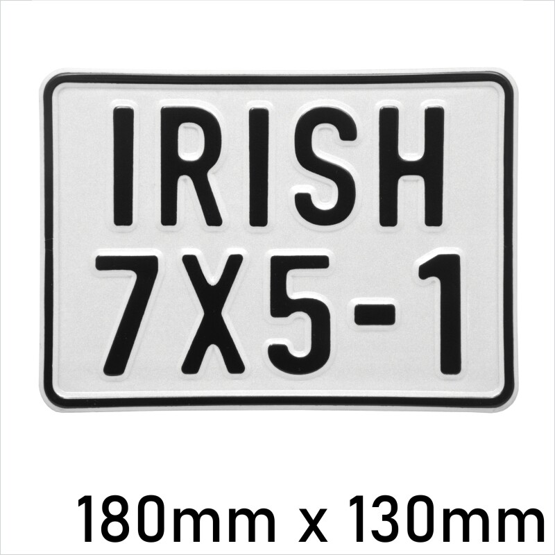 7x5 Irish Ireland Font Novelty Show Metal Pressed Number Plates ...