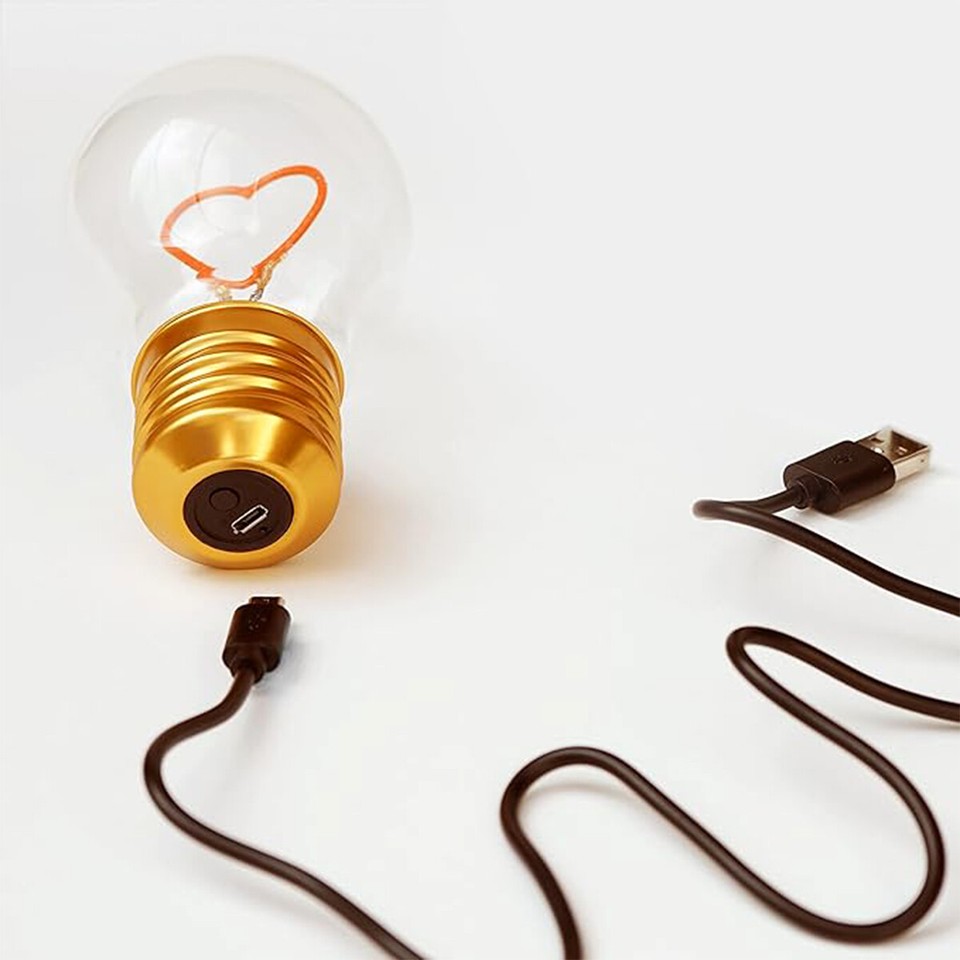 Fun Edison Creative Light Bulb Atmosphere Rainbow LED With Love-shaped ...