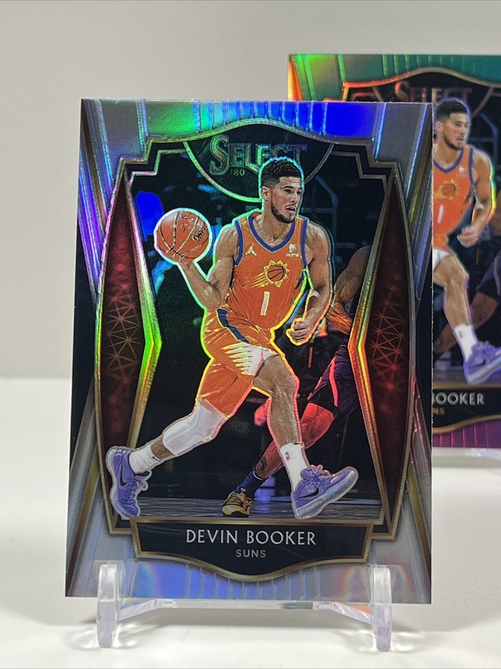 2020-21 Select Devin Booker Silver Prizm Premier & Tri Color Prizm 2 ...