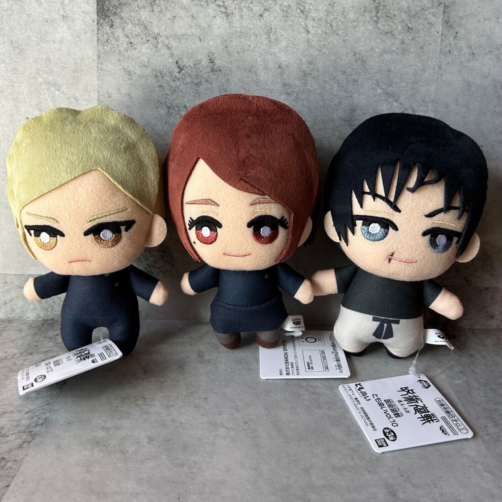 Jujutsu Kaisen Tomonui Plush doll 3 Set Nanami Toji Fushiguro Shoko ...