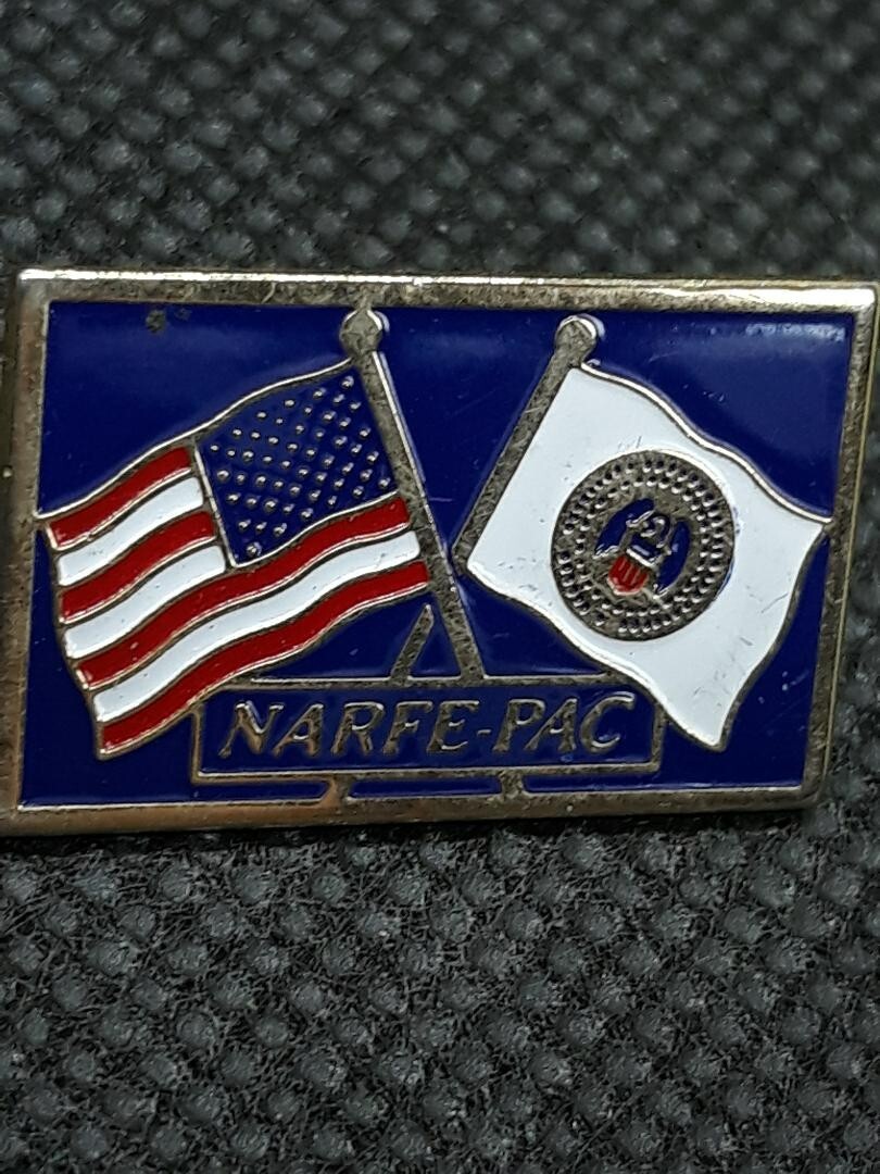 Vintage NARFE PAC National Active & Retired Federal Employees Pin | eBay
