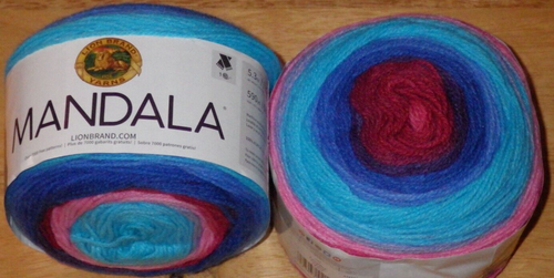 Lot of 2 Skeins, Lion brand Mandala Yarn 5.3 oz, 590 yds, Phoenix | eBay