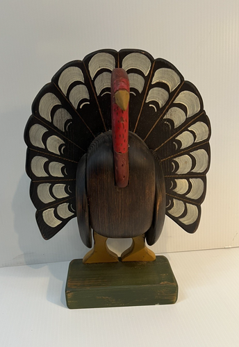 VTG Beaver Creek Wooden Folk Art Turkey Hand Crafted Beaman IA ...