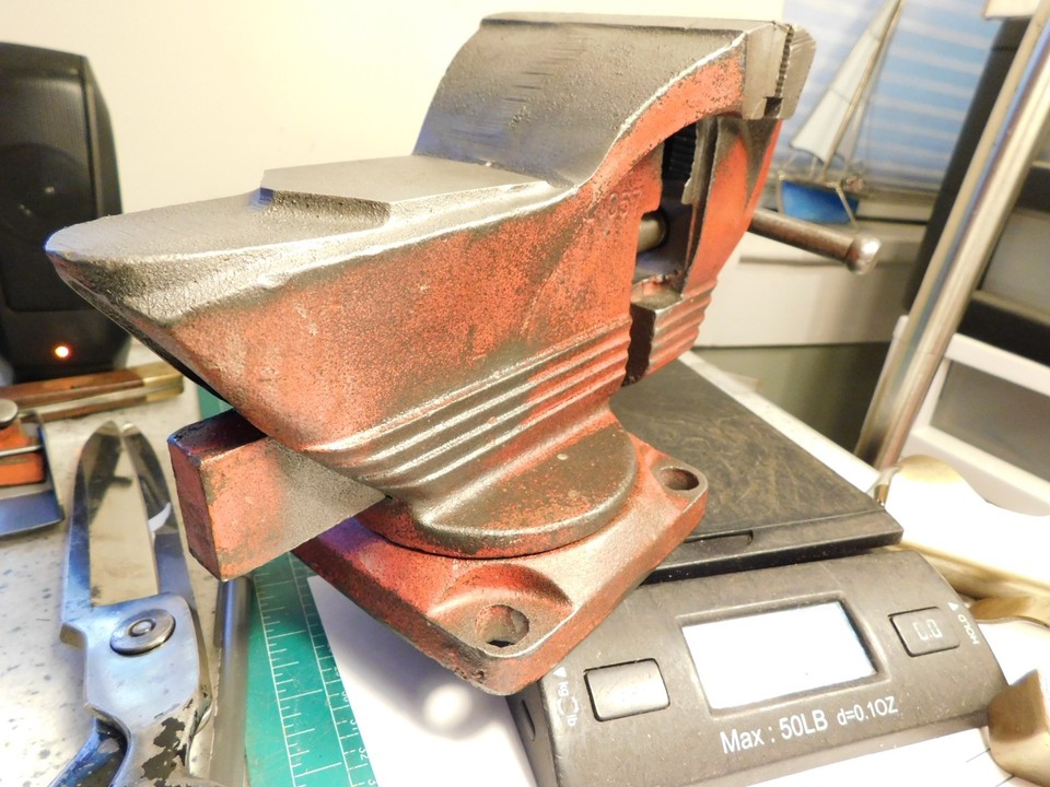Vintage Bench Top Swivel 3 5/8" Vise w/ Removable Copper Soft Jaws ...