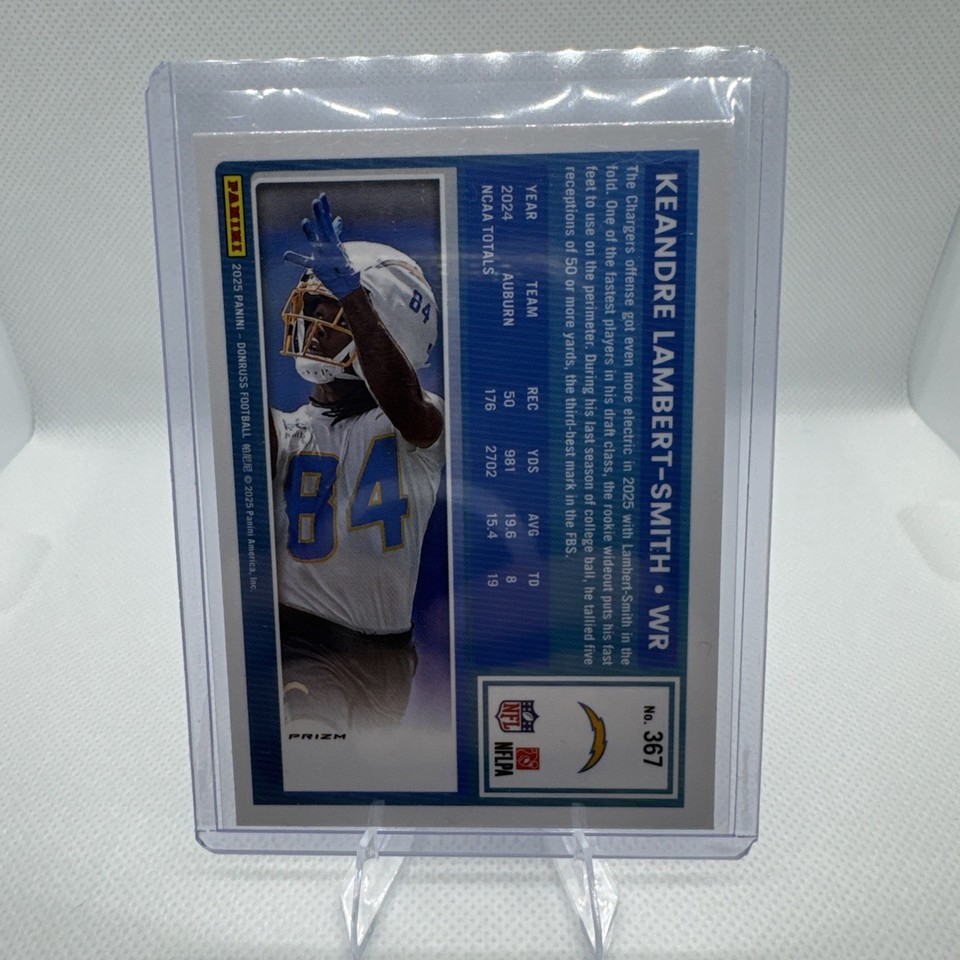 Keandre Lambert Smith Red Pandora Optic Preview 2025 Donruss Rated ...