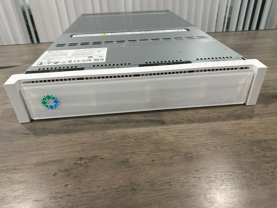Rubrik R6408S APPLIANCE 4-NODE 72TB RAW SFP+ NIC RCDM INCL SUBS SERVER ...