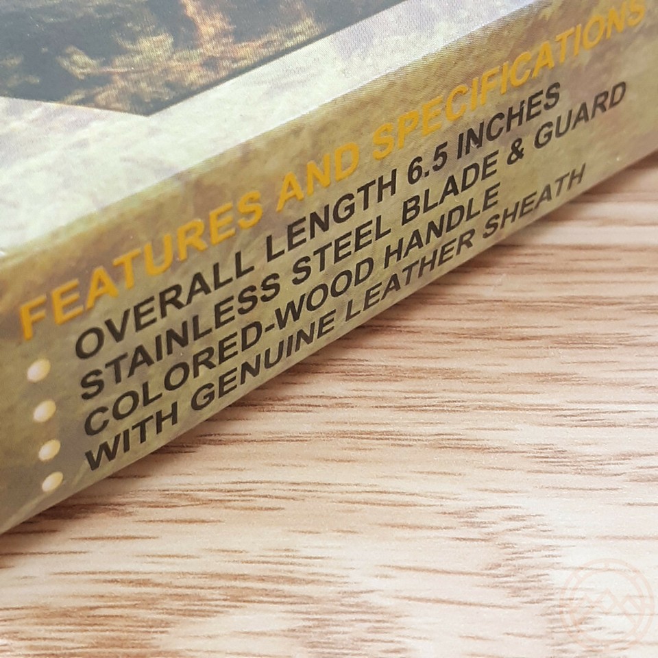 Slim Boot Fixed Knife 3" Double Edge Stainless Steel Dagger Blade Wood ...