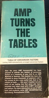 VTG AMP Inc. Amp Turns The Tables 1000 Conversion Factors Booklet ...