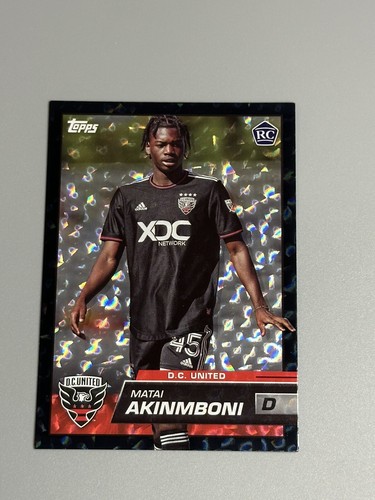 2023 Topps MLS - Matai Akinmboni #91 Black Icy Foil (RC) for sale ...