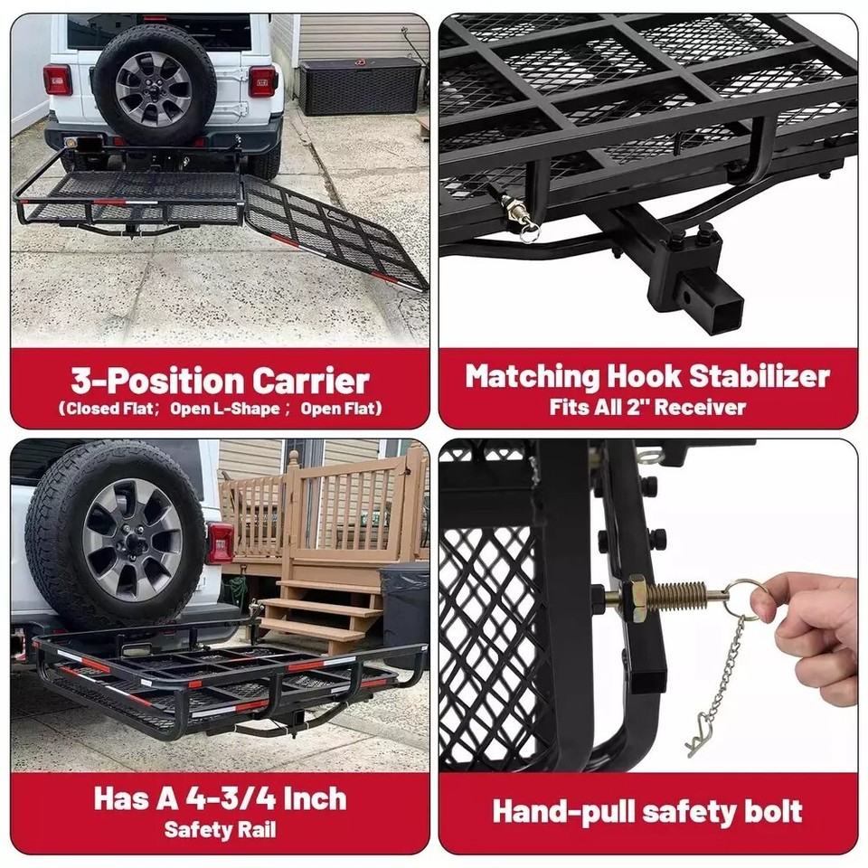 Mobility Scooter Carrier Hitch Mount Electric Wheelchair Hitch Carrier ...