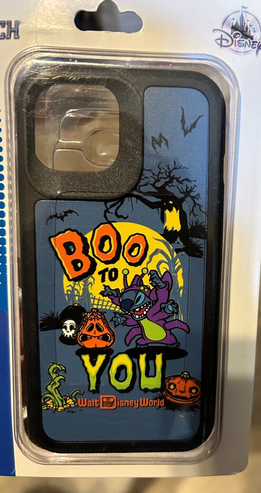DISNEY PARKS Halloween Boo to You 3D D-Tech Black iPHONE 13 14 15 Phone ...