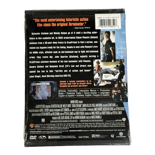 Demolition Man (DVD 1993 Snap Case) Stallone and Snipes Rated R BRAND ...