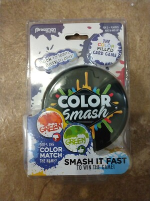 Pressman Color Smash Color Filled Card Game - New AA | eBay